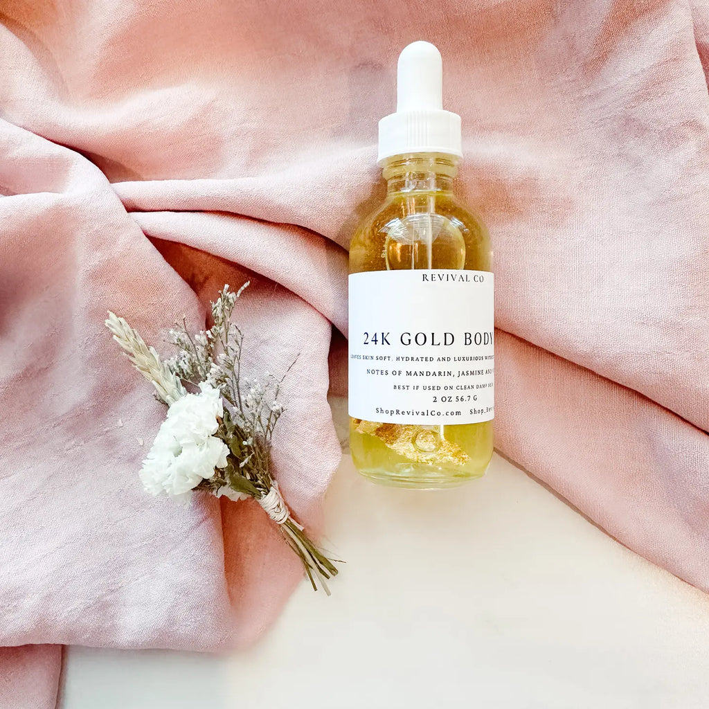 24K Gold Luxurious Body Oil – The Autumn Grey Boutique
